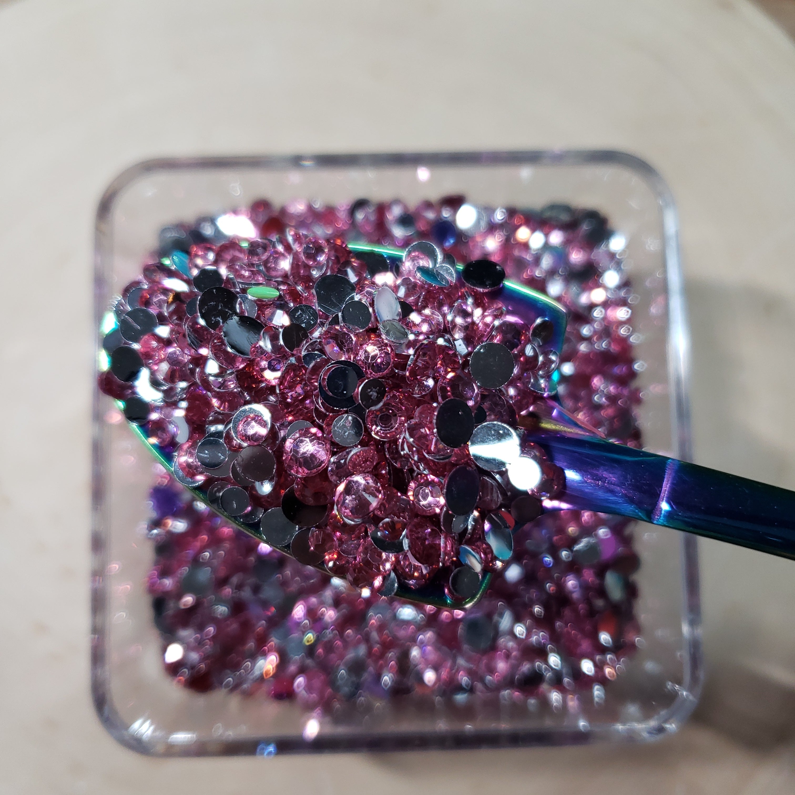 Light Pink Resin Rhinestone Mix – Charmed By TJ