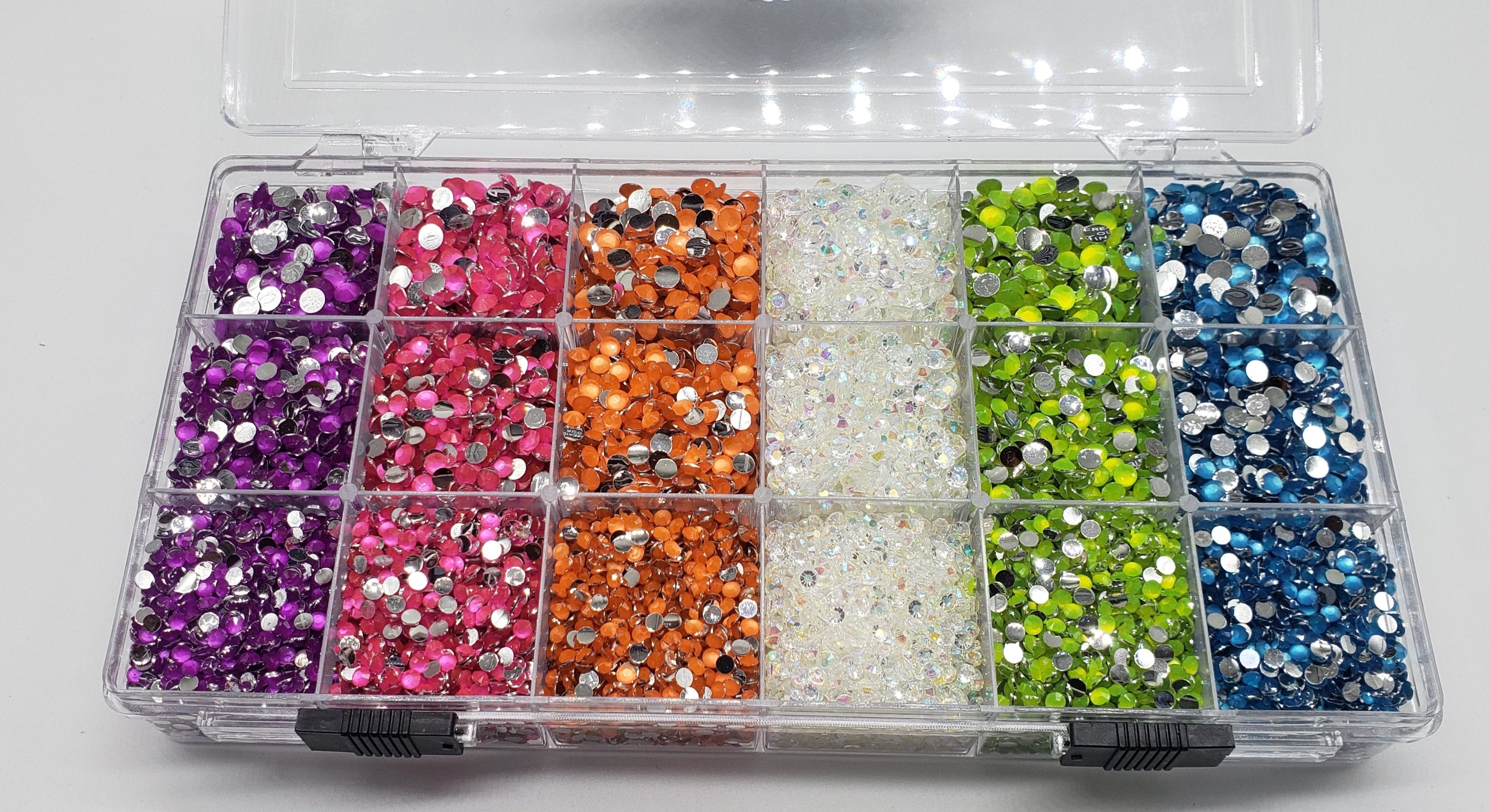 Neon Colors Resin Rhinestone Kit – Charmed By TJ