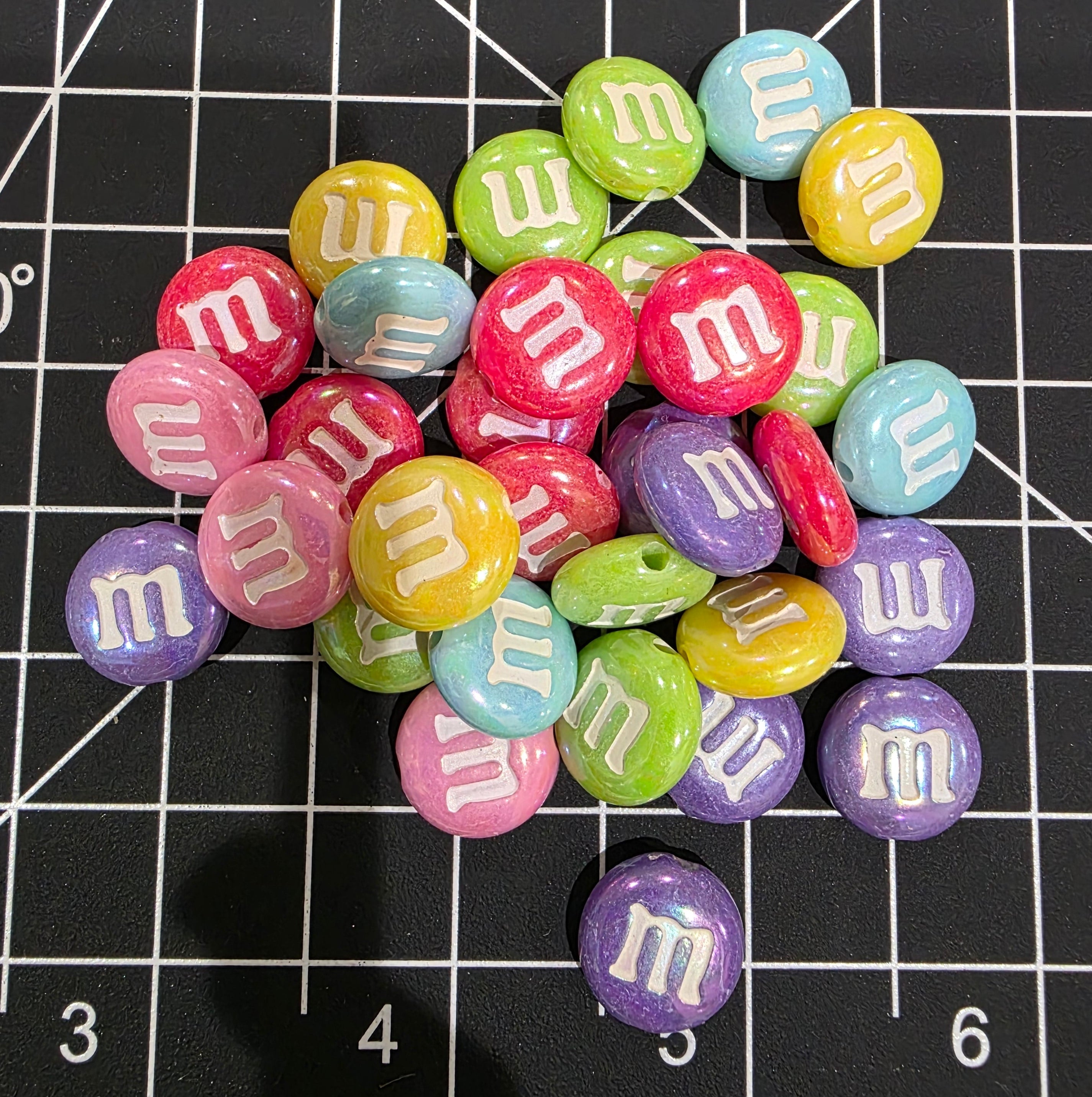 Pastel M&M Candy Beads with AB coating – Charmed By TJ