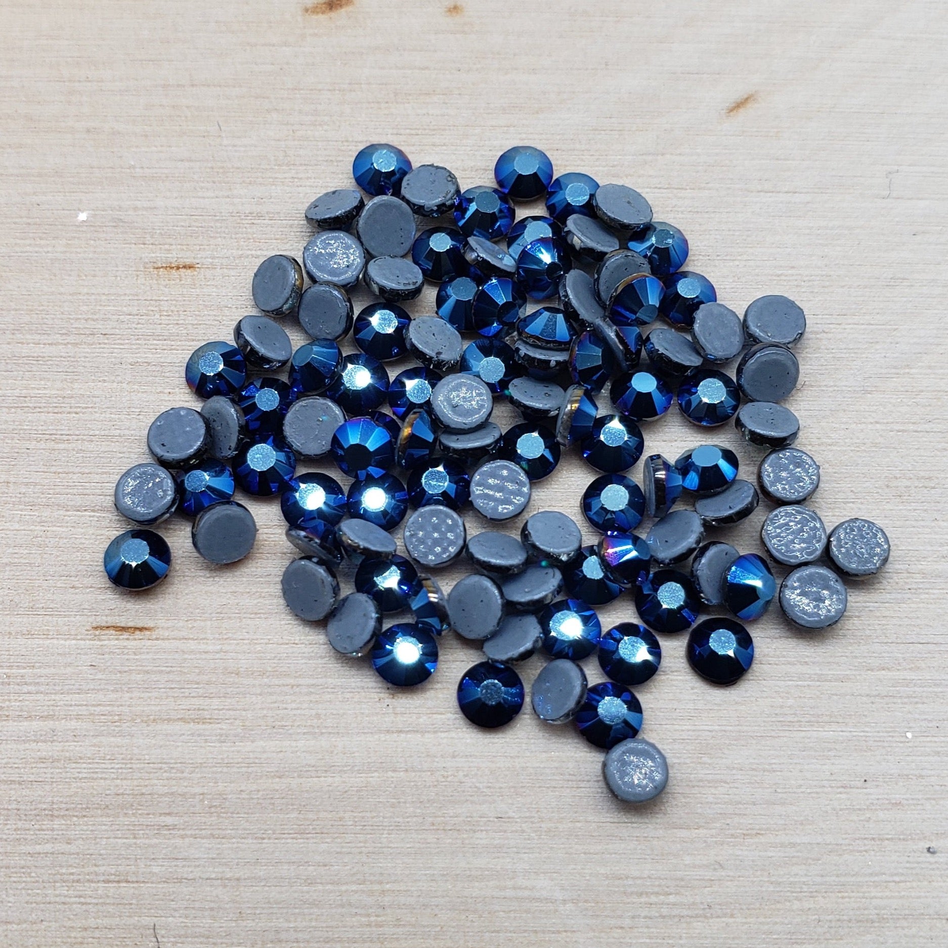 Metallic Blue Hot Fix Rhinestones – Charmed By TJ