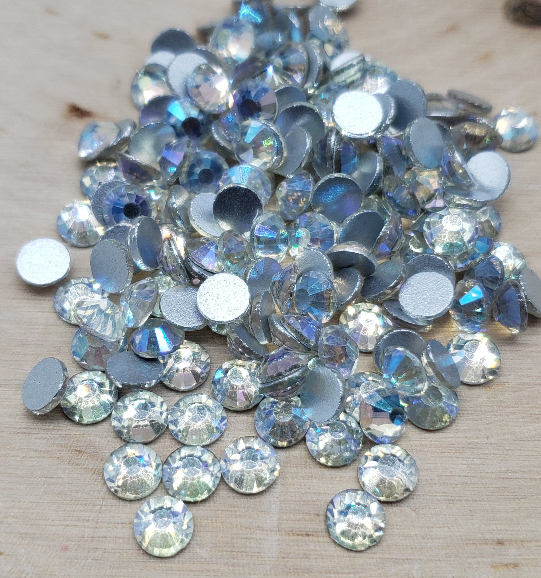 Northern Lights Glass Round Flat Back Rhinestones – Charmed By TJ