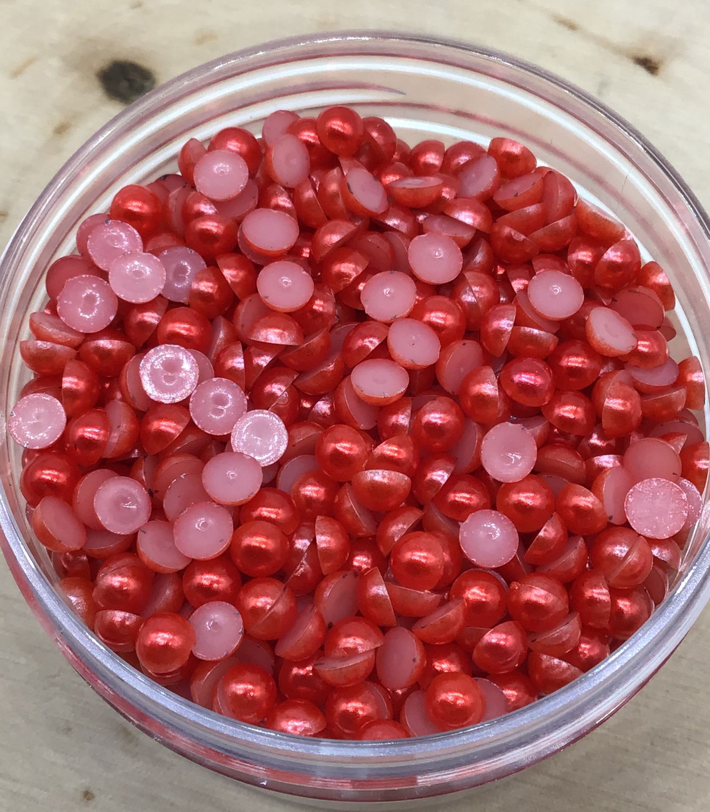 Flat back Dark Red Pearls – Charmed By TJ