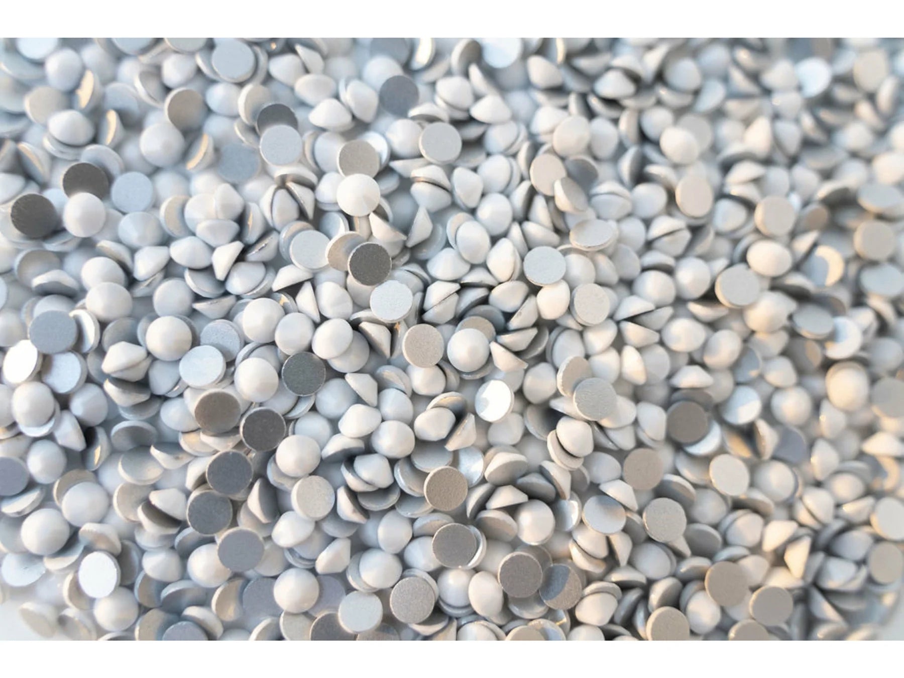 Solid White Glass Round Flat Back Rhinestones – Charmed By TJ
